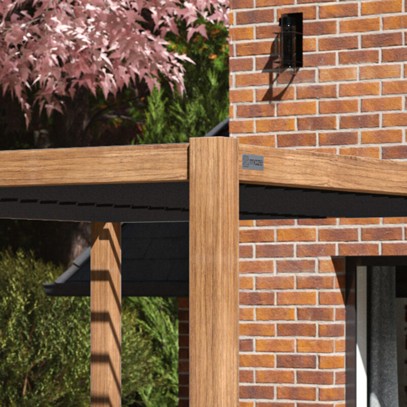 Como 3m x 4m Frame Only Pergola – Wood Effect – PergolaPlus outdoor ...